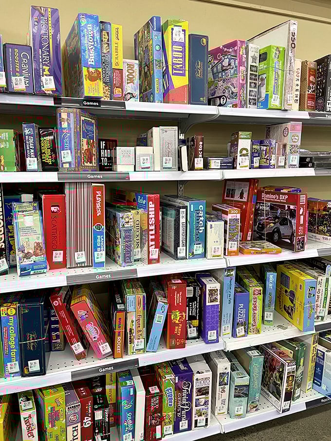 Board game heaven! From vintage Monopoly to barely-opened puzzles, family game night awaits at a fraction of retail prices.