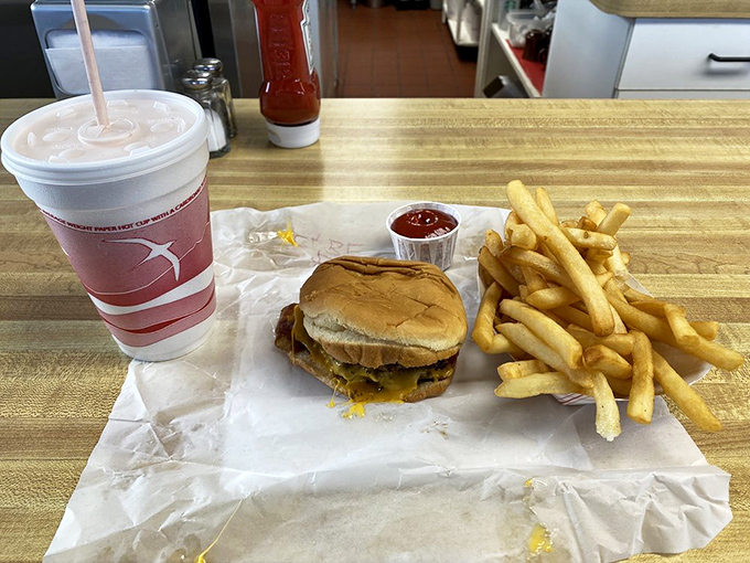 Some burgers just pose for photos—this one's too busy being absolutely delicious to care about vanity.