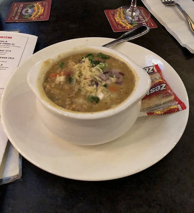 When the weather turns chilly, Westwoods answers with chicken chili—hearty, cheese-topped comfort that makes rainy days something to look forward to.