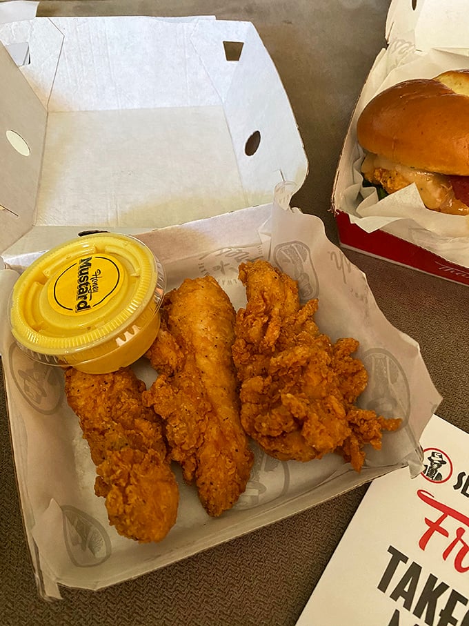 These chicken tenders aren't just crispy—they're wearing formal evening wear made of perfectly seasoned breading with juicy chicken as the VIP underneath.