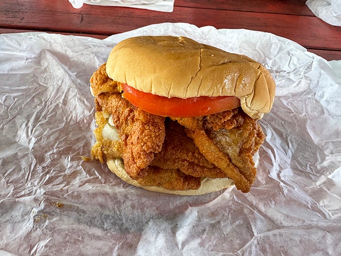 The fish sandwich gets the glory, but this chicken sandwich deserves its own fan club. Crispy, juicy, and absolutely no pretension—just honest-to-goodness deliciousness.