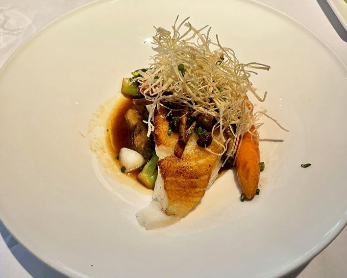 Chilean seabass elevated to art form. If Michelangelo sculpted fish instead of marble, this is what he'd create—perfectly balanced and utterly transcendent.