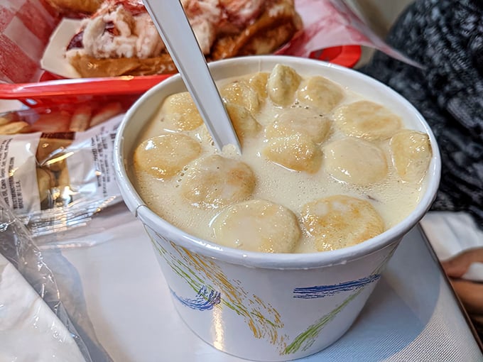 A cup of clam chowder so authentic you'll check your GPS to make sure you haven't teleported to New England.