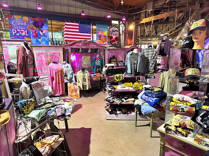 A fashion lover's paradise where Western meets whimsy. Each rack holds potential statement pieces waiting for their second act.