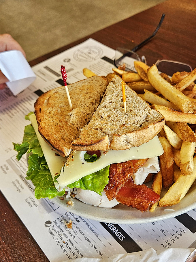 This sandwich doesn't need fancy aioli or artisanal bread to impress—it's the Meryl Streep of club sandwiches: classic, reliable, and always delivers.