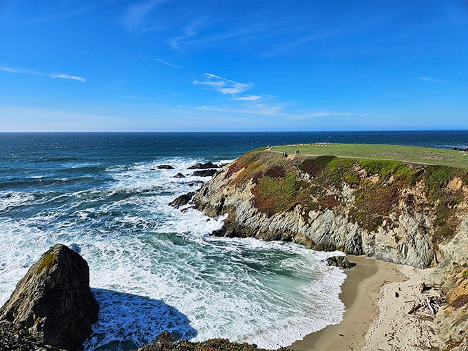 Dramatic cliffs and endless ocean create California's own version of scenic therapy.