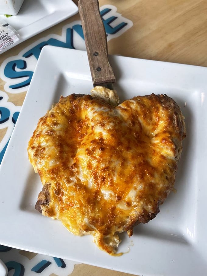 The heart-shaped crab pretzel isn't just Instagram-worthy; it's a cheesy, crabby masterpiece that will make your actual heart skip a beat.