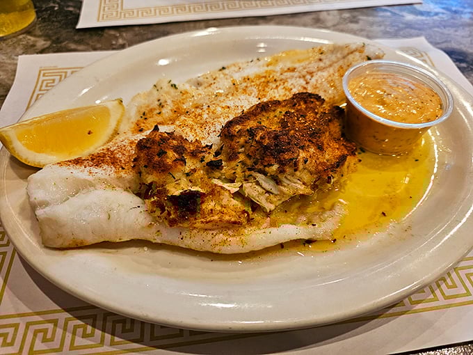 This crab-stuffed cod doesn't just break the rules of seafood—it rewrites them with butter as the ink and flavor as the parchment.