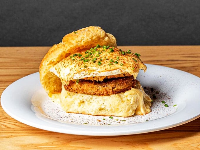 The Crab Benny transforms morning dining into an elegant affair without the stuffy attitude attached.