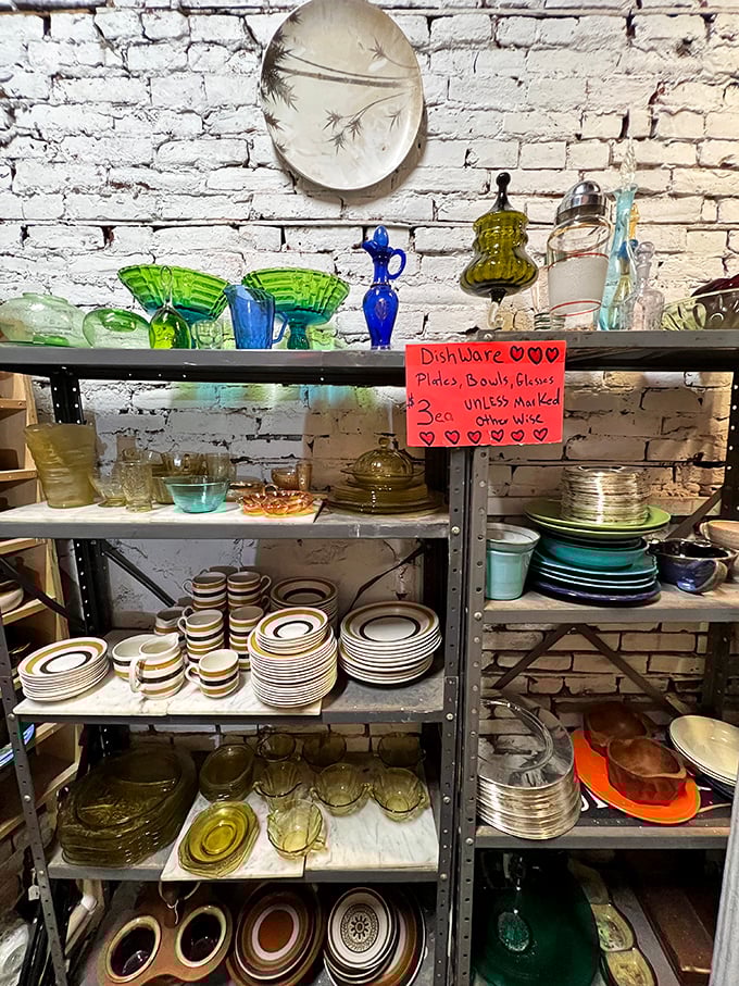 Dishware with stories to tell—these plates and glasses have hosted countless meals and conversations before they'll grace your dinner table.