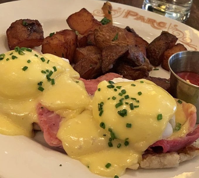 Eggs Benedict done the Parc way – a hollandaise so sunny it could brighten even the gloomiest Philadelphia morning.