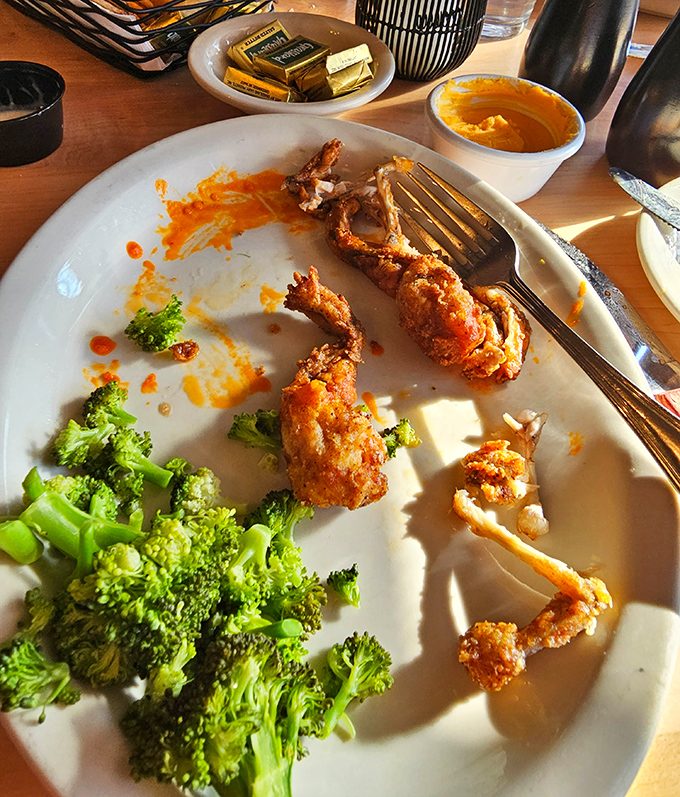 These aren't your average frog legs—they're crispy, golden-brown proof that sometimes the most unexpected menu items deliver the most delightful surprises.