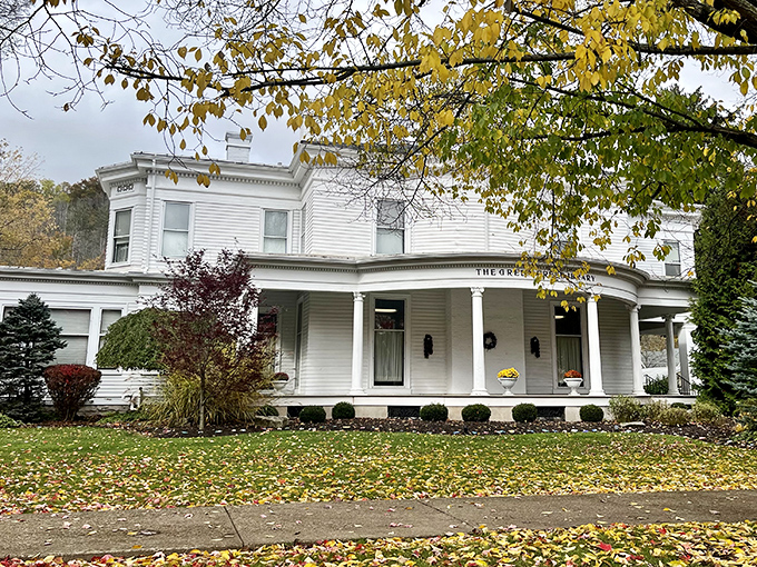 This stately white Victorian isn't just gorgeous architecture—it's the Green Free Library, where books and history share the same address.