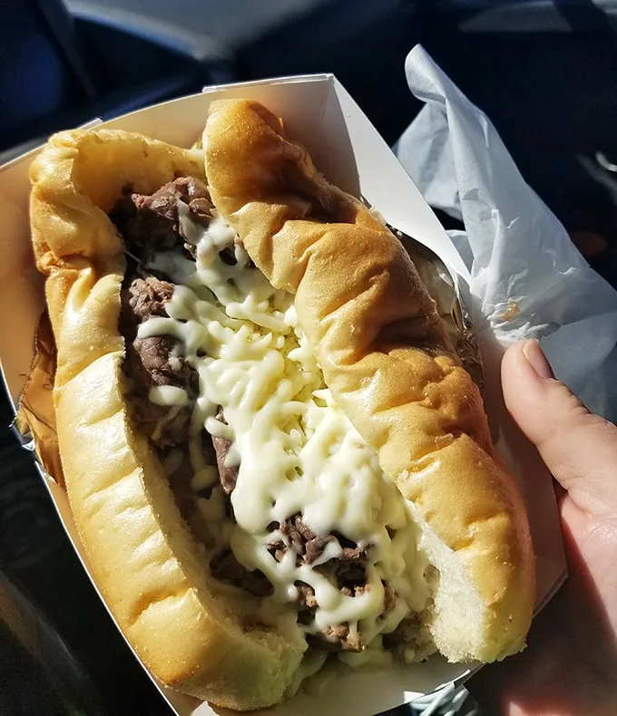 Behold the Italian beef in all its glory—tender meat, melty cheese, and those magical bits of onion that make everything better.