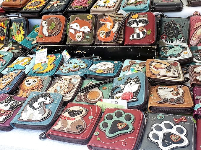 These handcrafted leather wallets featuring whimsical animal designs prove that practical items can still have personality and charm.