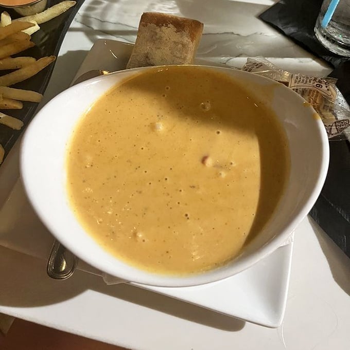 Bisque so thick and rich, your spoon might need a nap afterward. Pure liquid gold comfort.