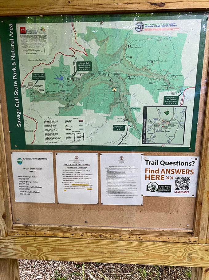 The treasure map to wilderness wonders. Unlike my GPS, which once directed me to a cow pasture, this trail guide actually knows where it's going.
