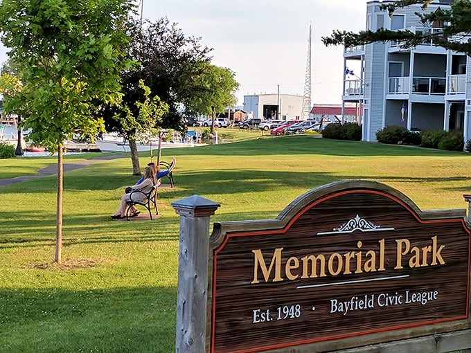 Memorial Park offers a peaceful respite with Lake Superior views. The perfect spot to contemplate life's big questions—or just enjoy an ice cream cone.
