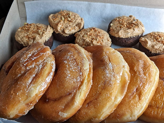 Four different donuts, four different paths to enlightenment, all leading to the same blissful destination.