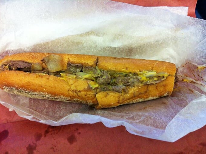 A true Philly classic—thinly sliced beef, melty cheese, and onions tucked into a warm, crusty roll.