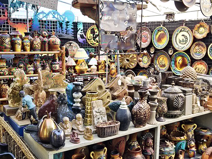 Pottery paradise! Each piece tells a story of craftsmanship that HGTV hosts would describe as "statement pieces."ollection