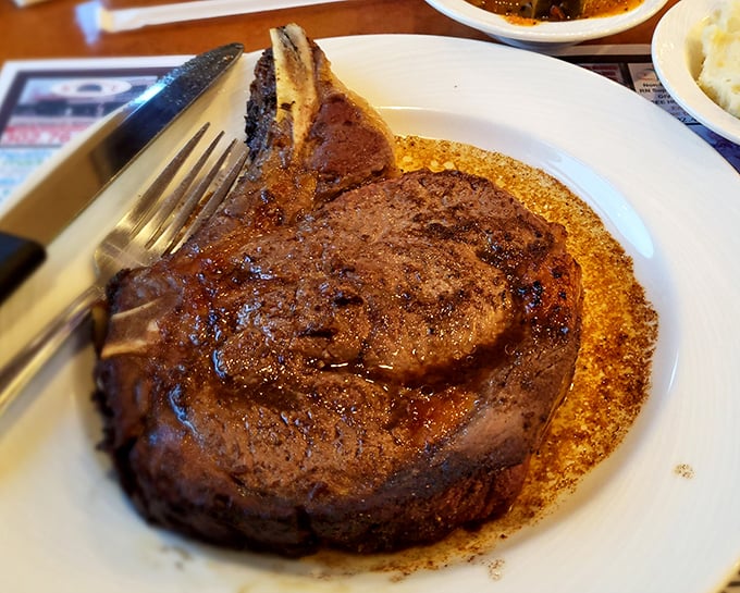 This prime rib isn't just dinner—it's a carnivore's dream that's been slow-roasted to the point where vegetarians across the room question their life choices.