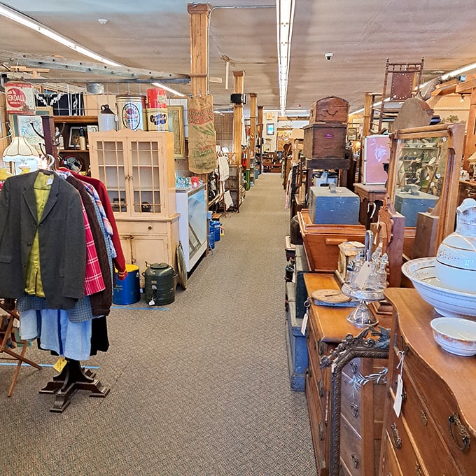 Walking these aisles feels like exploring your grandparents' attic—if your grandparents collected everything cool from the last century and organized it perfectly.