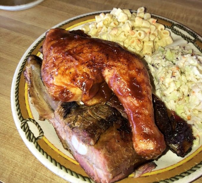 When chicken and ribs share a plate, it's not a combination—it's a beautiful friendship forged in smoke and flame.