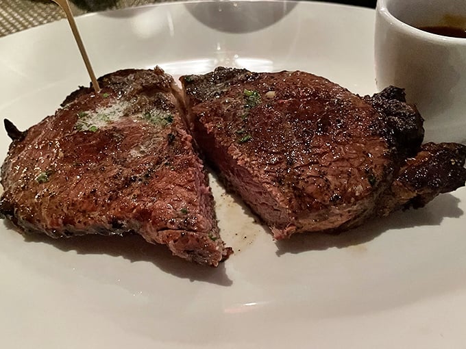 The ribeye that makes you forget every other steak you've ever dated – this is the one.