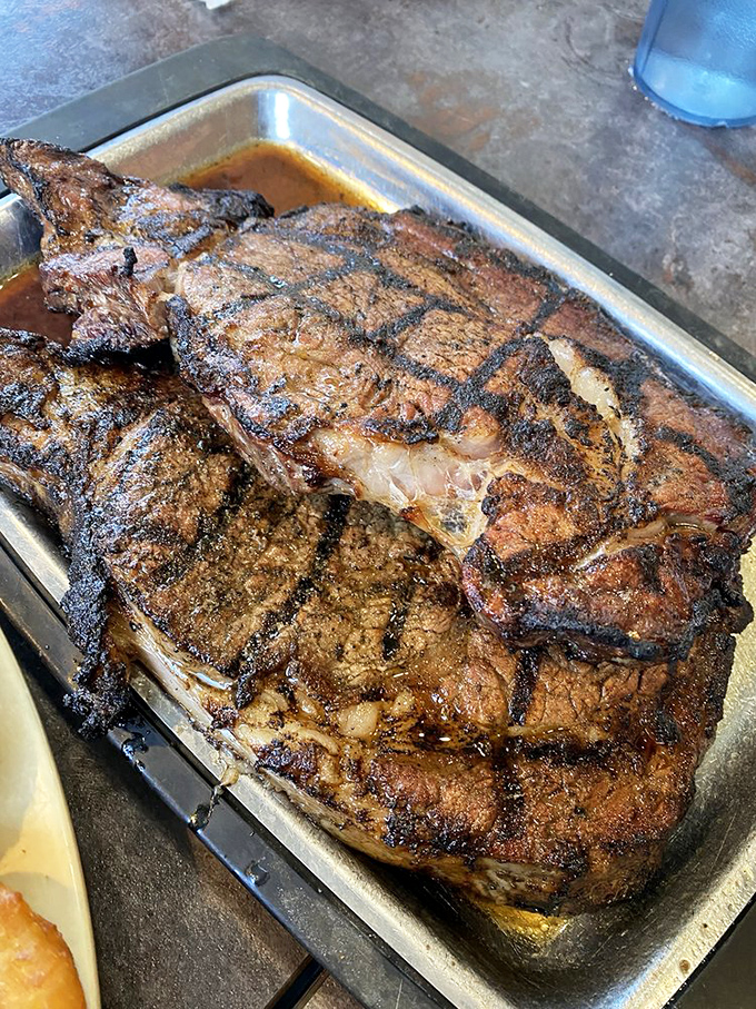 This isn't just a steak; it's a declaration of principles—a perfectly seared testament to the power of fire, beef, and restraint.