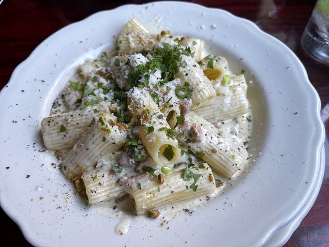 This rigatoni proves that sometimes the simplest preparations create the most memorable dining moments possible.