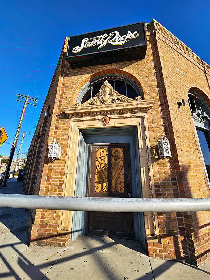 Saint Rocke's brick facade promises live music and good times, like Austin City Limits met a beach town.
