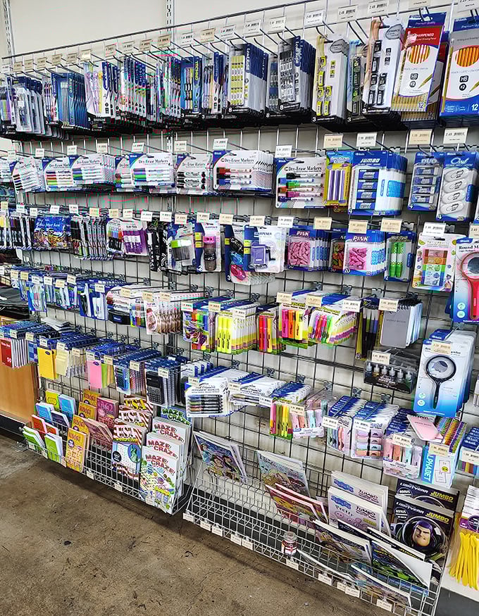 Office supply nirvana for the organizationally obsessed. Even Marie Kondo would lose her minimalist cool in this stationery wonderland.