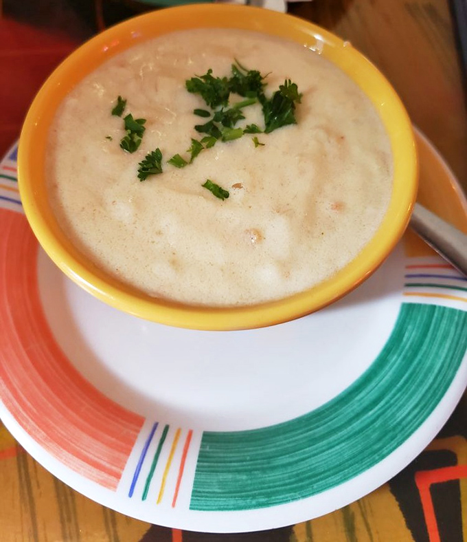 This isn't just soup – it's a creamy, dreamy bowl of coastal comfort that makes you wonder why you'd ever eat anything else.