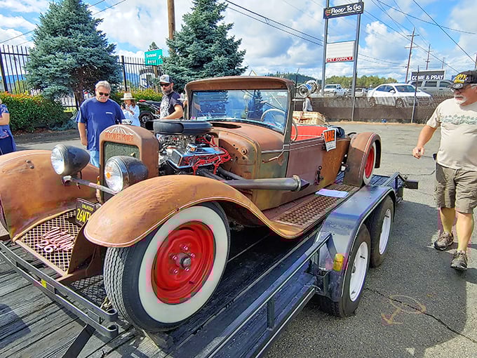 Classic cars and classic conversations go hand in hand. This rusty beauty has more stories to tell than most people you'll meet today.
