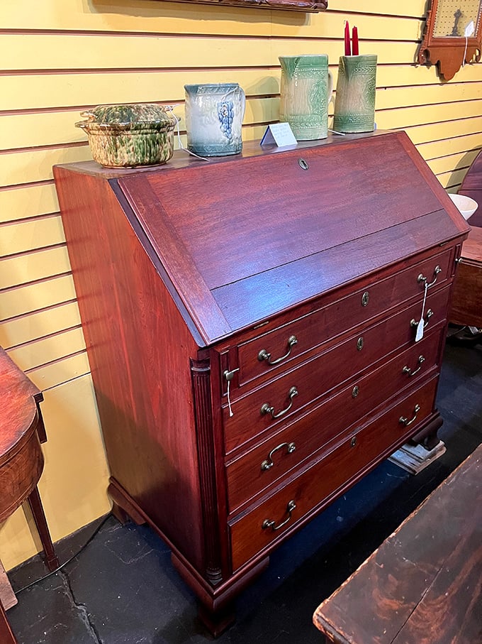 Not just a desk—a time machine to when correspondence was an art form and autocorrect meant actually knowing how to spell. 