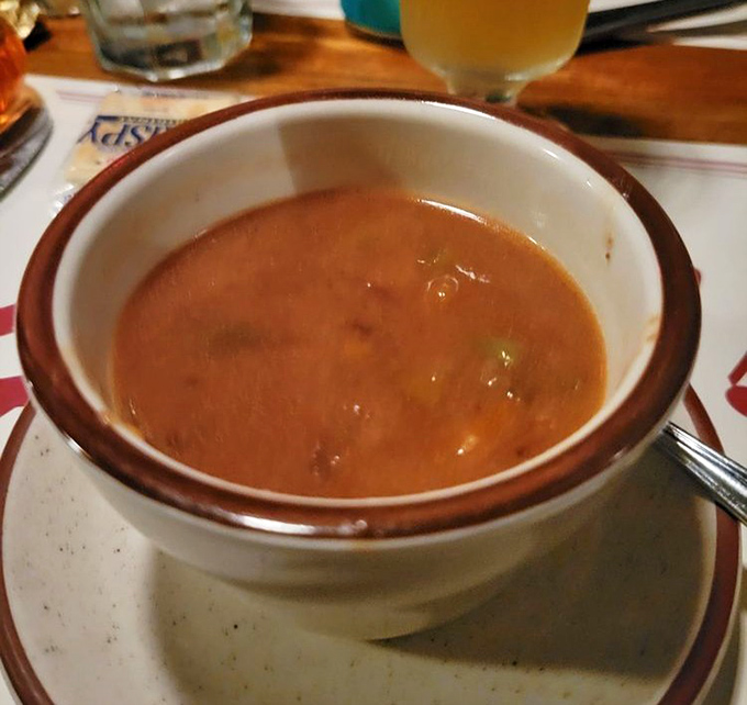 This isn't just soup—it's a rich, complex snapper elixir that's been simmering since before your morning alarm went off. Worth every spoonful.