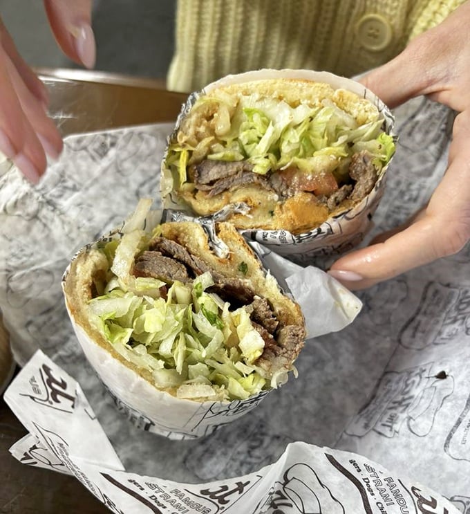 Fresh lettuce provides the illusion of healthiness in a steak sandwich that’s gloriously, unapologetically indulgent. Balance is overrated anyway.