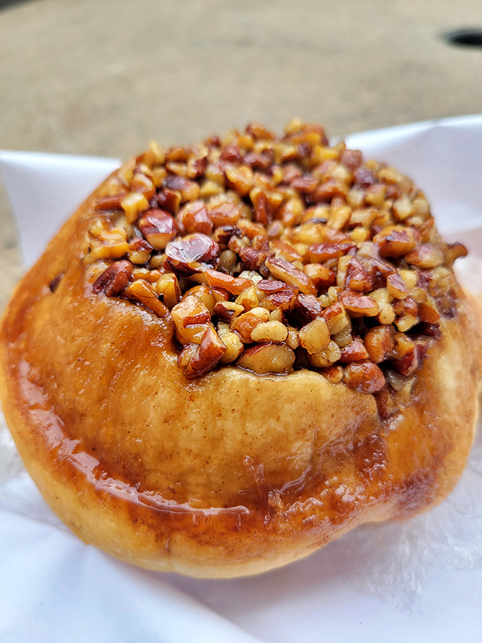 Not just any sticky bun—a masterclass in caramelized pecan perfection. This is what breakfast dreams about when it goes to sleep at night.