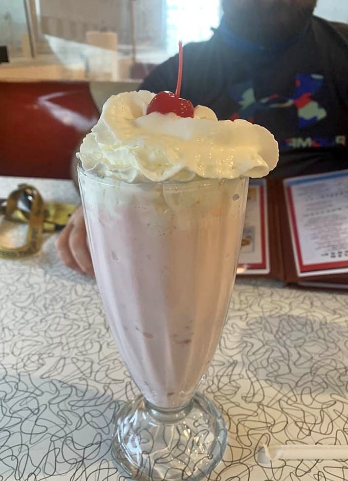 This milkshake doesn't just bring boys to the yard—it brings everyone to Sevierville, thick enough to make your straw stand at attention.