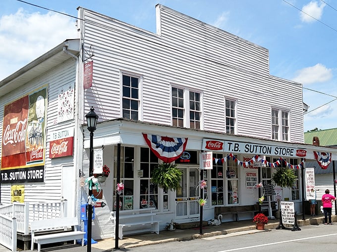 T.B. Sutton Store isn't playing dress-up as an old-timey general store – it's the real deal, Coca-Cola signs and all.
