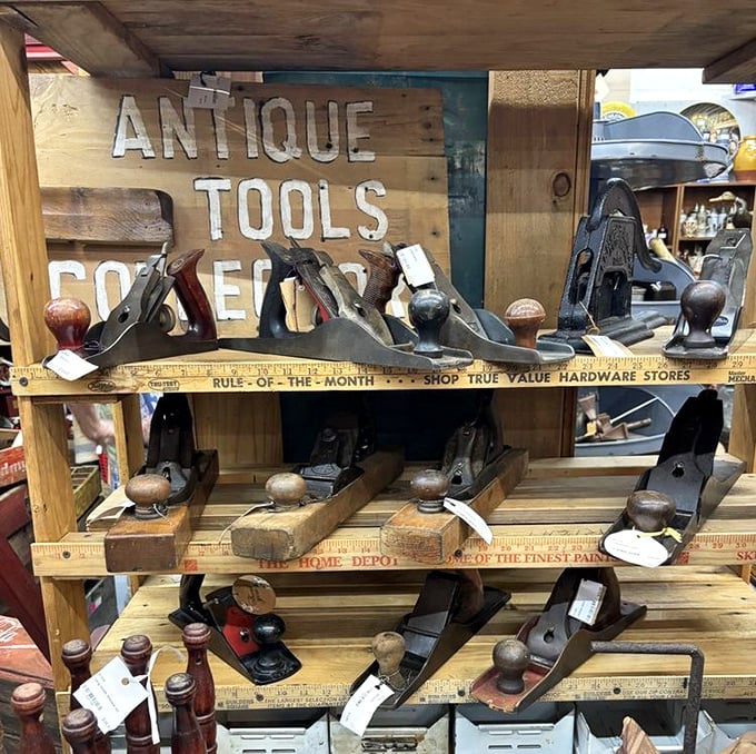 These vintage hand planes aren't just tools—they're sculptures of craftsmanship from an era when things were built to outlast their makers.