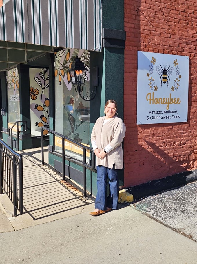 The beautiful brick exterior provides the perfect backdrop for this historic downtown gem in Alton.