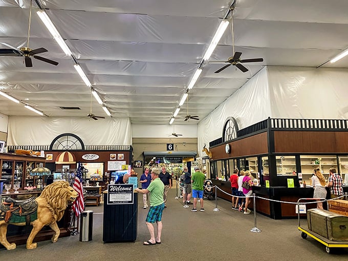 The modern-day treasure hunters navigate aisles wide enough for browsing without knocking over that priceless whatever-it-is your elbow just missed.