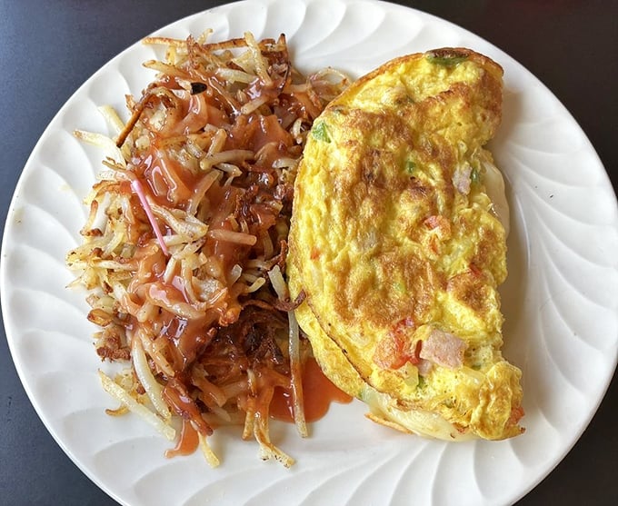 This Western omelet with crispy hash browns isn't just breakfast—it's edible therapy for whatever ails you on a Tuesday morning.