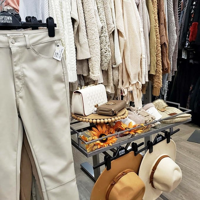 The neutral collection that Marie Kondo would approve of—organized by color and ready to spark joy in your wardrobe.