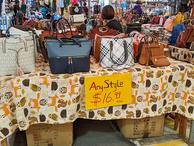 Handbag heaven or purse purgatory? For $16.99, you too can own a designer-inspired carryall that whispers "maybe Gucci" from across a dimly lit room.