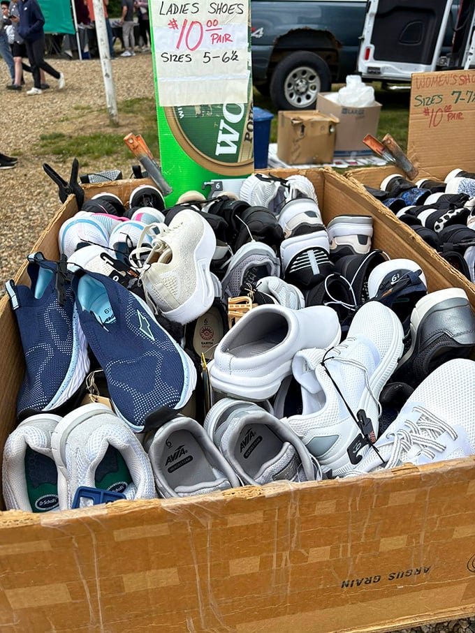 Shoe paradise for bargain hunters – where Imelda Marcos would've lost her mind and saved a fortune.