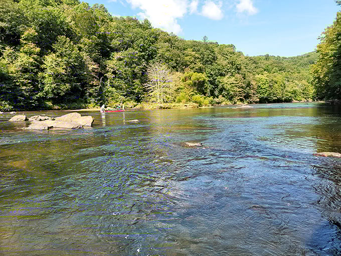 Crystal clear waters that let you see straight to the riverbed – it's like nature's version of high-definition television, only better.