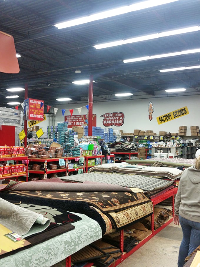 The rug and bedding section: where your bedroom makeover dreams and budget-conscious reality can finally meet in harmonious compromise.